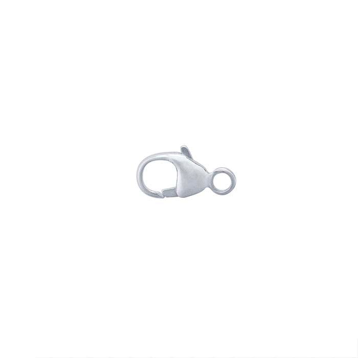 14K White Gold Teardrop Lobster Clasp with Closed Ring RioGrande