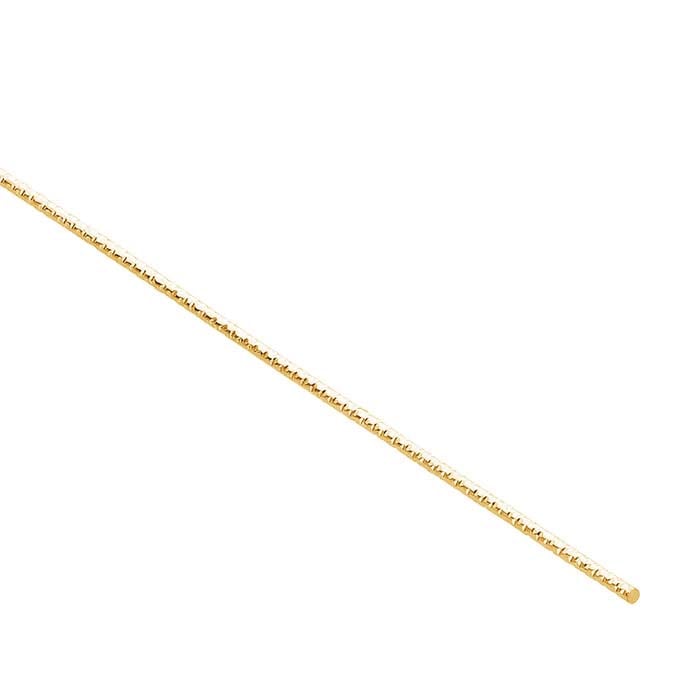 14K Yellow Gold Pattern #5 Sparkle Wire, 0.8mm, 1/4-Hard - RioGrande