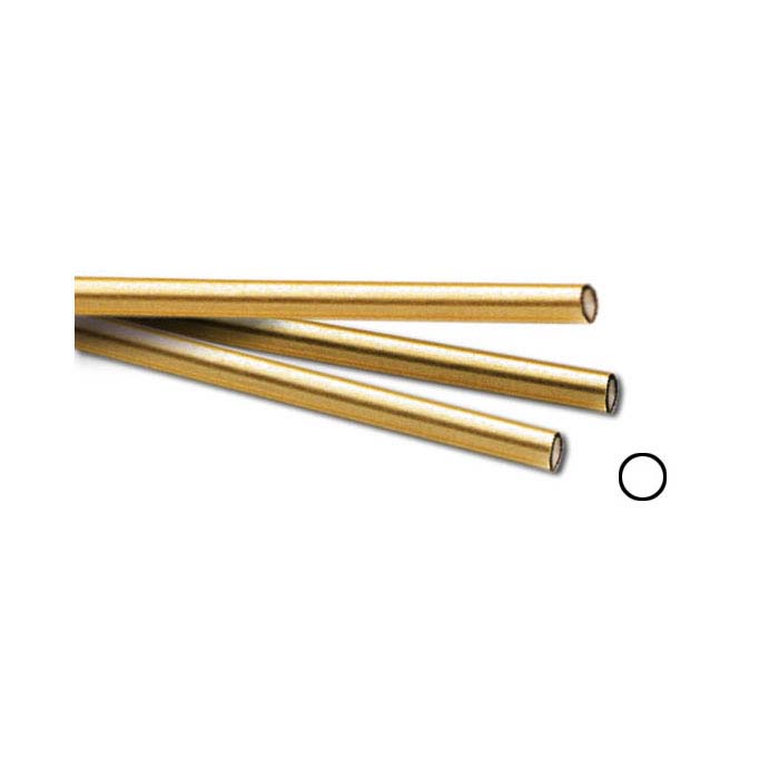 14/20 Yellow Gold-Filled Seamless Tubing, Hard - RioGrande