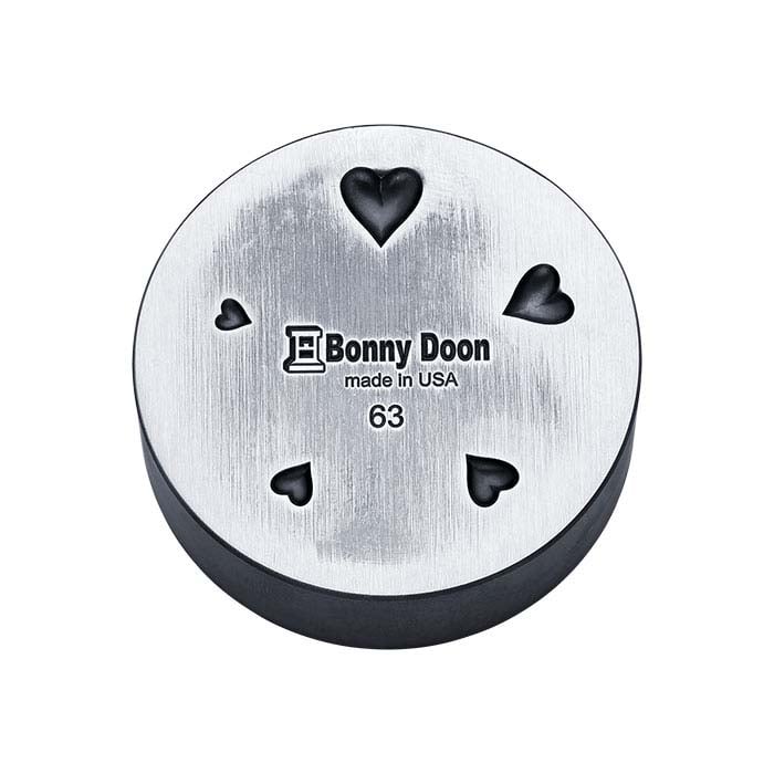Bonny Doon Mini Coining Die Shot Plate, Graduated #63 (Hearts) - RioGrande