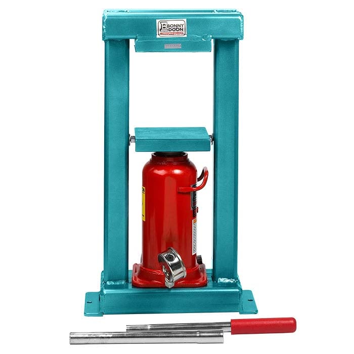 Bonny Doon 20-Ton Classic Manual Hydraulic Press & Ram, Turquoise ...