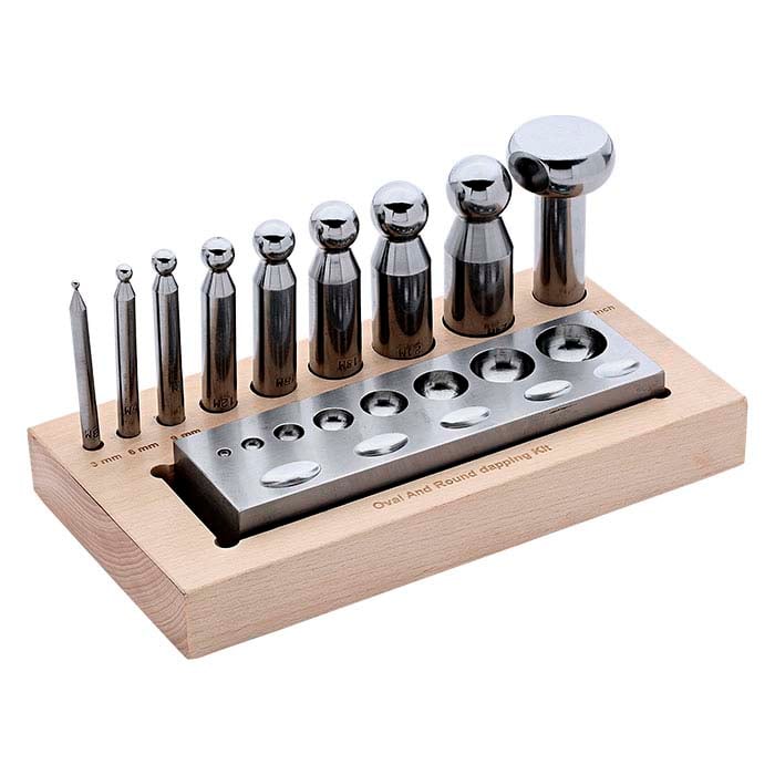 Dapping Set with Block, 9-Piece - RioGrande