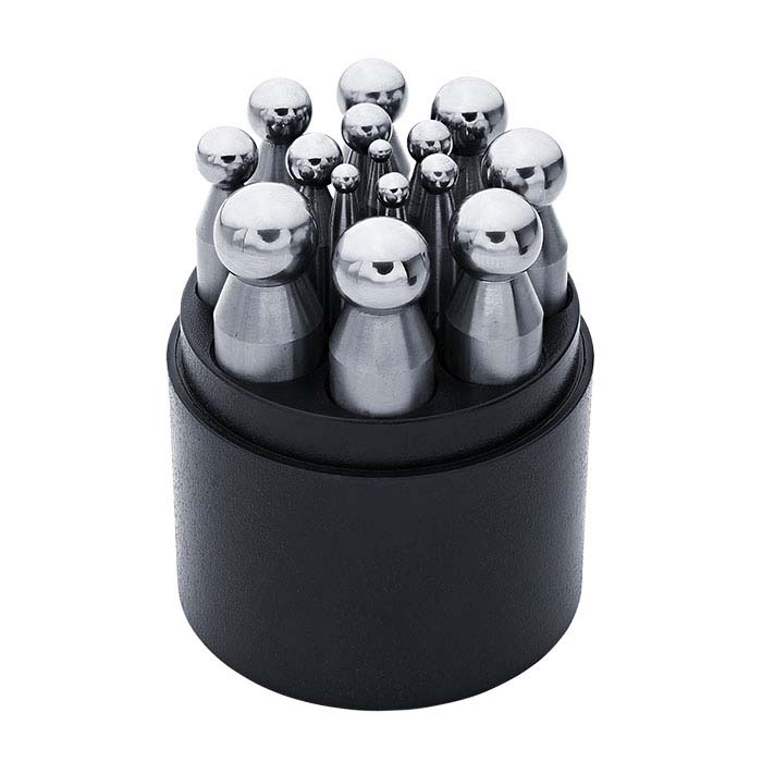 Del Rey™ Steel 15-Piece Dapping Set, 4–18mm - RioGrande