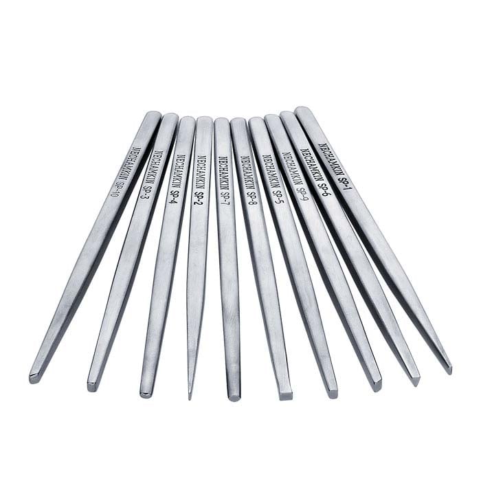 Nechamkin Small Pattern Chasing Tool Set, Set of 10 - RioGrande