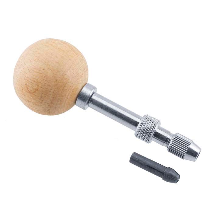 Wood Round Tool Handle with Chuck & Collets - RioGrande