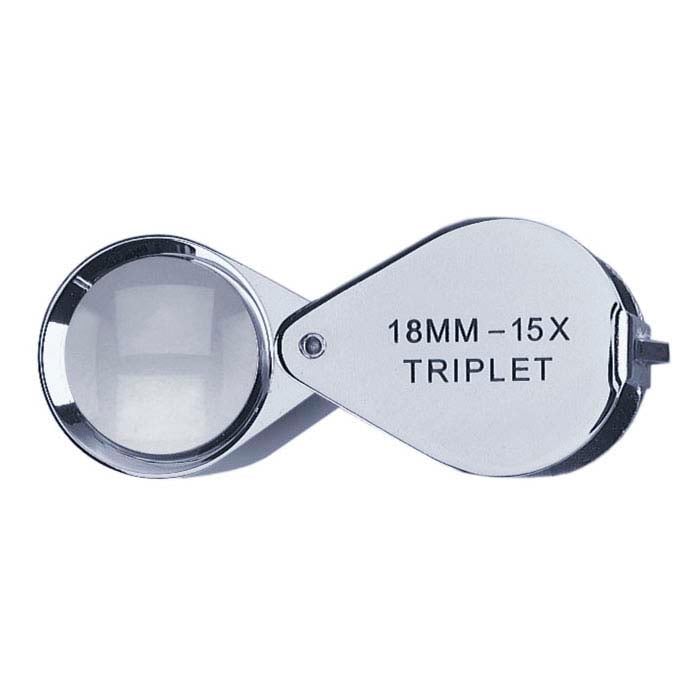 15X Triplet Loupe, Chrome - RioGrande