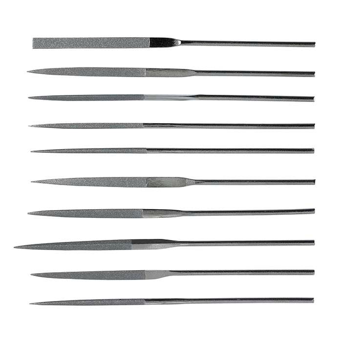 Diamond Needle File Set 120 140 Mesh Set of 10 RioGrande