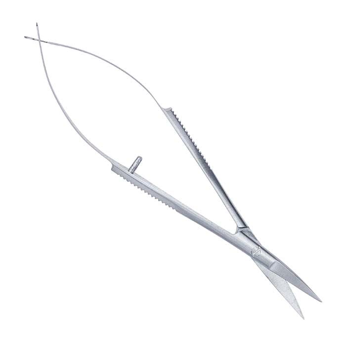 Squeeze-Action Curved-Blade 4" Micro-Scissors - RioGrande