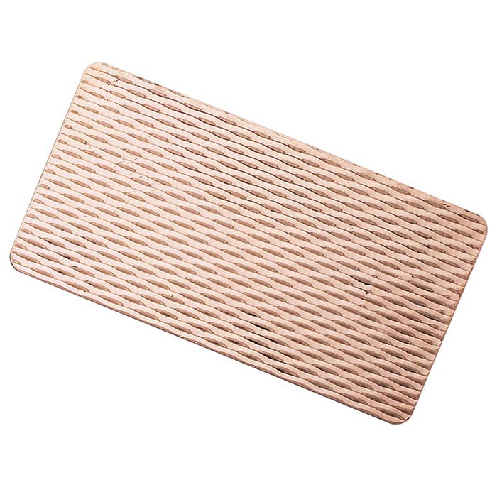 Copper Patterned 6" x 12" Sheet, Small Notched, 24-Ga., Dead-Soft ...