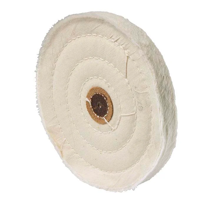 Loose-Weave Coarse Muslin Buffing Wheel, 6" x 50-Ply - RioGrande
