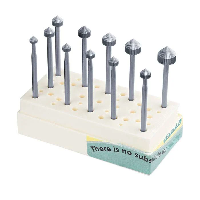 Busch® Tungsten Vanadium Stone-Setting Bur Set, 3.5–8mm - RioGrande