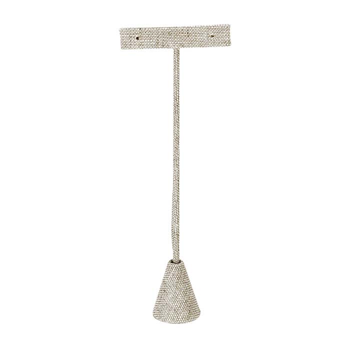 Natural Linen T-Stand Earring Display, 7-1/2" - RioGrande