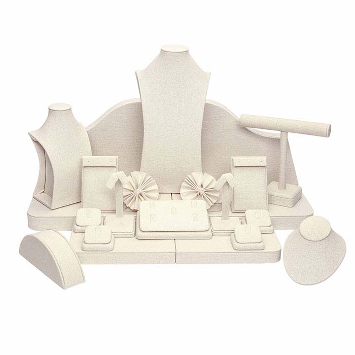 Beige Linen Display Collection, 24-Piece - RioGrande