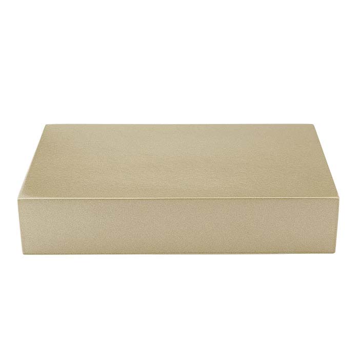 Metallic Gold Plastic Rectangle Block Display - RioGrande