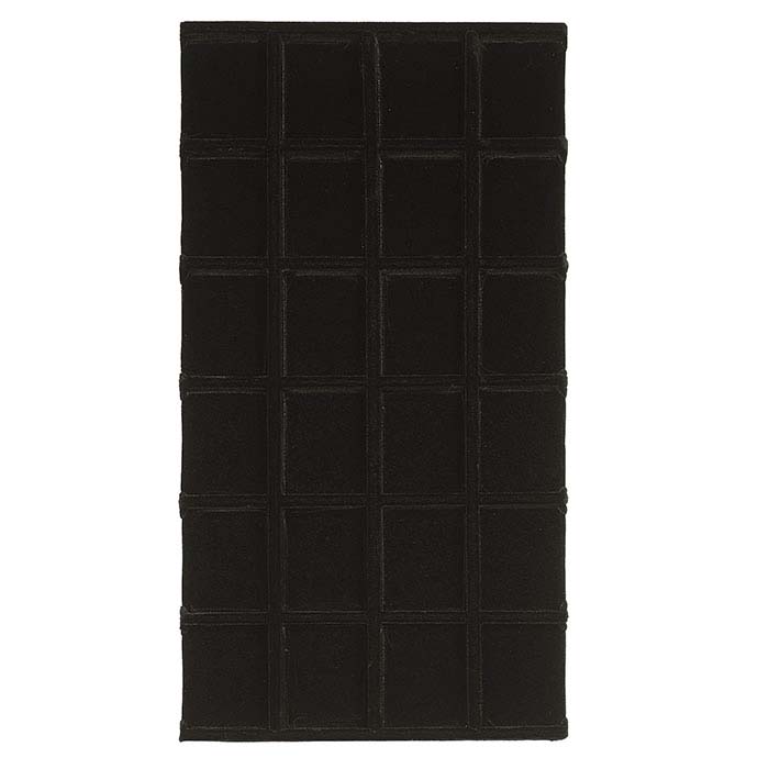 Black Velvet 24-Compartment Tray Insert - RioGrande