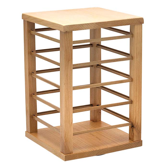 Solid Alder Rotating Jewelry Card Display - RioGrande