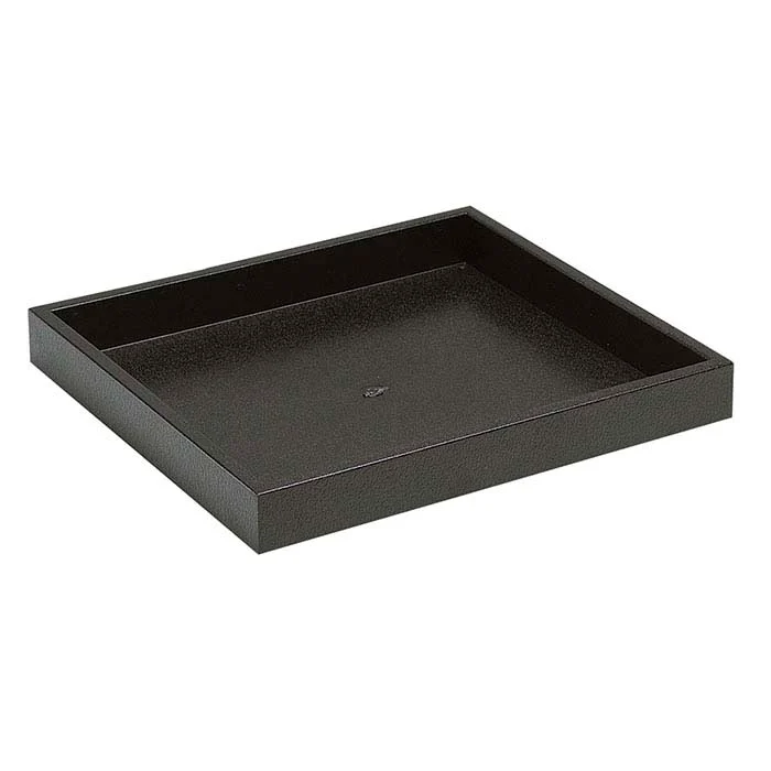 Black Plastic Stackable Half-Size Tray - RioGrande