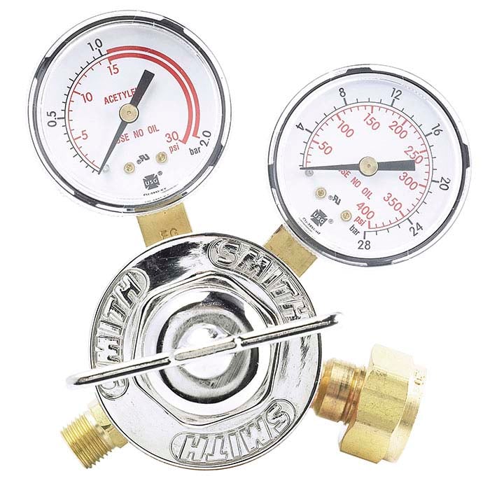 Smith Single-Stage Acetylene Regulator for 'B' Tanks - RioGrande