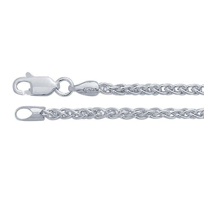 Sterling Silver Round Wheat Chain - RioGrande