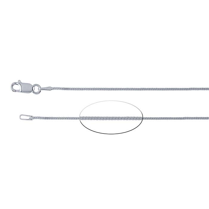 Sterling Silver Round Foxtail Chain - RioGrande