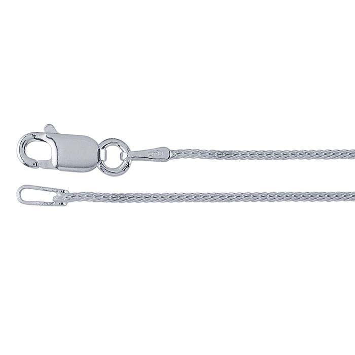 Sterling Silver 1mm Round Foxtail Chain - RioGrande