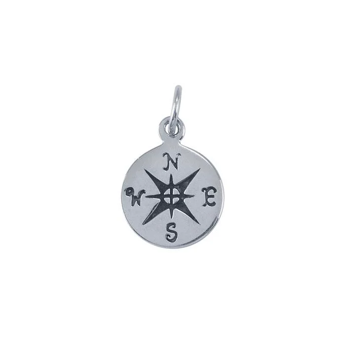 Sterling Silver Compass Rose Charm - RioGrande