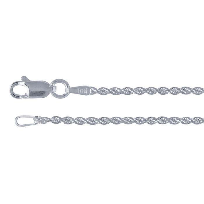 Sterling Silver 1.5mm French Rope Chain - RioGrande