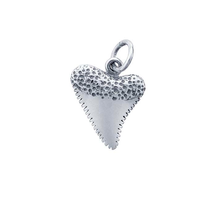 Sterling Silver 3D Shark's Tooth Charm - RioGrande