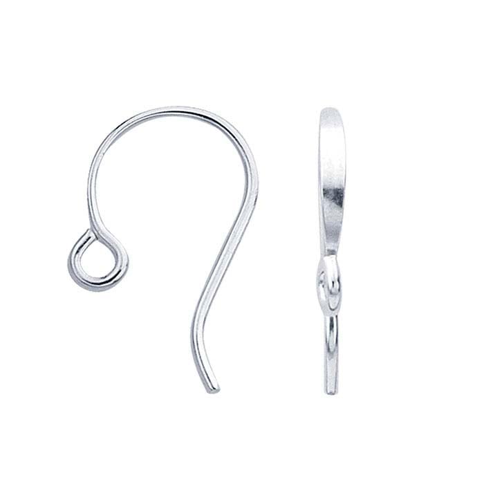 Flattened Ear Wire with Loop - RioGrande