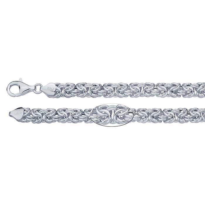 Sterling Silver Oval Byzantine Chain - RioGrande