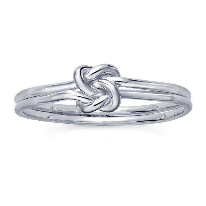 Sterling Silver Double Love Knot Ring - RioGrande