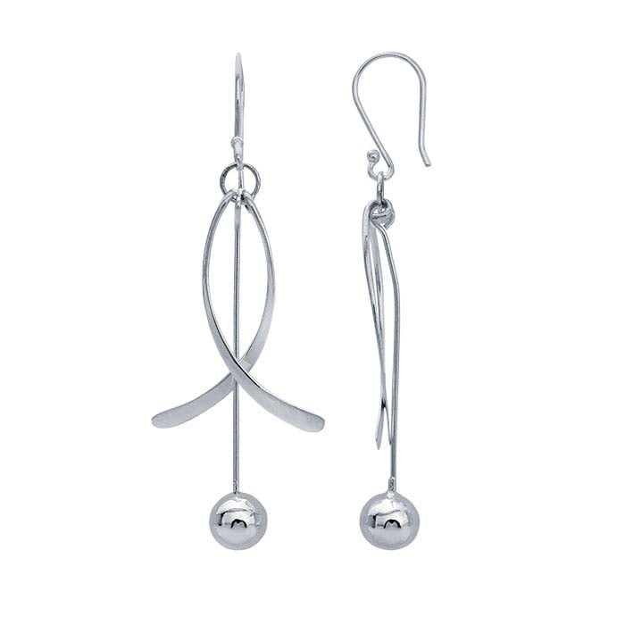 Sterling Silver Ball Chime Earrings - RioGrande