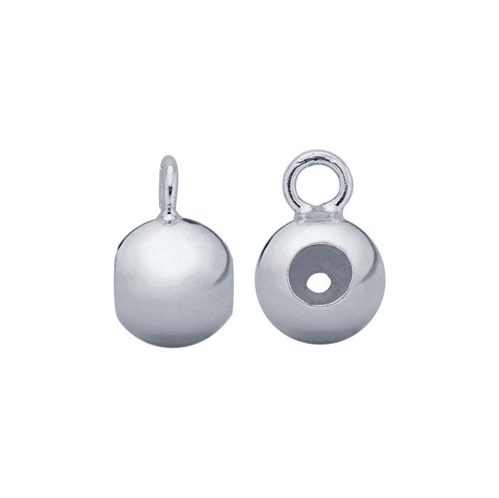 Sterling Silver 5mm Round "Smart" Bead with Silicone Insert & Ring ...