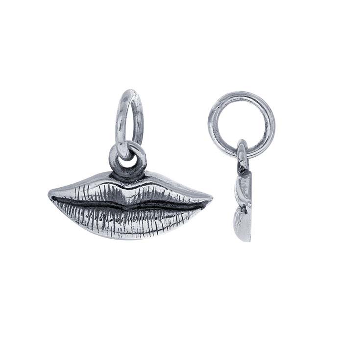 Sterling Silver Lips Charm - RioGrande