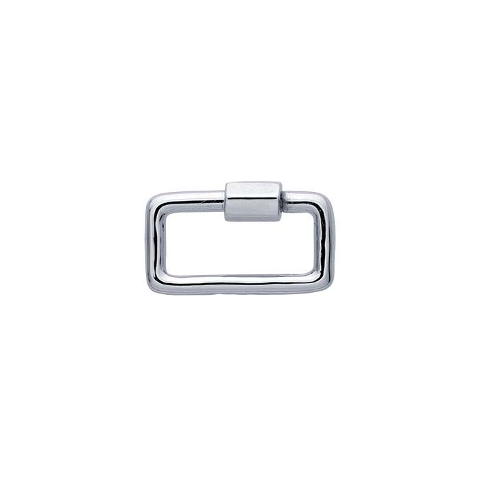 Sterling Silver 5mm Round Rectangle Clasp - RioGrande
