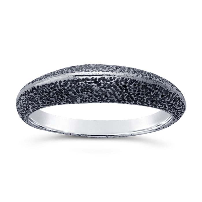 Sterling Silver Texture Ridge Ring - RioGrande