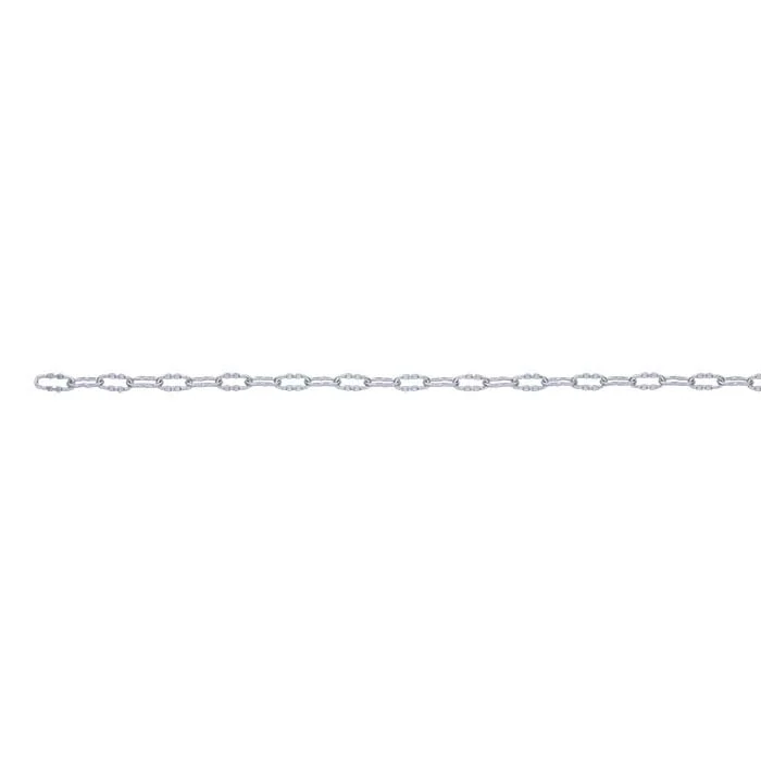 Sterling Silver 2mm Dapped Cable Chain, By the Foot - RioGrande