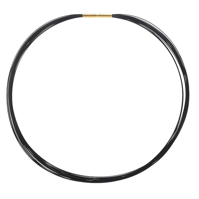 Black-Coated Steel 0.4mm 25-Strand Cable Neck Wire - RioGrande
