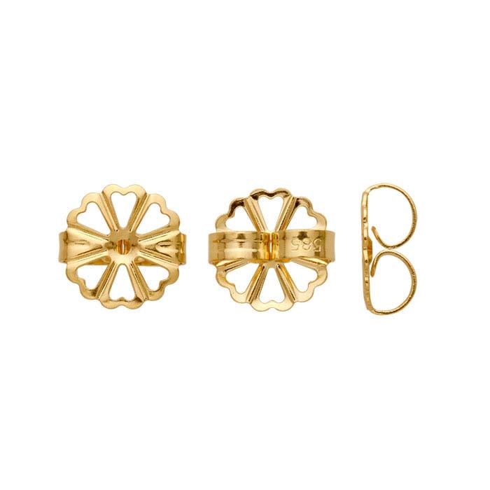 14K Yellow Gold 8mm Ear Nut - RioGrande