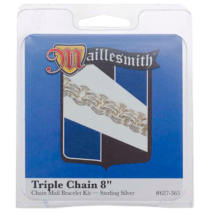 Sterling Silver "Triple Chain" Chain Mail Bracelet Kit - RioGrande