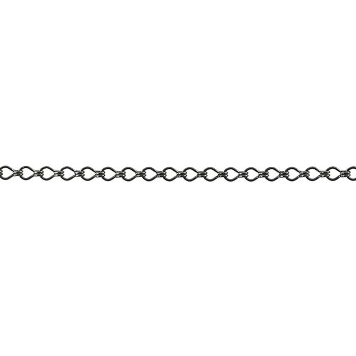 Steel Gunmetal-Finish 3.8mm Ladder Chain, 20-ft. Spool - RioGrande