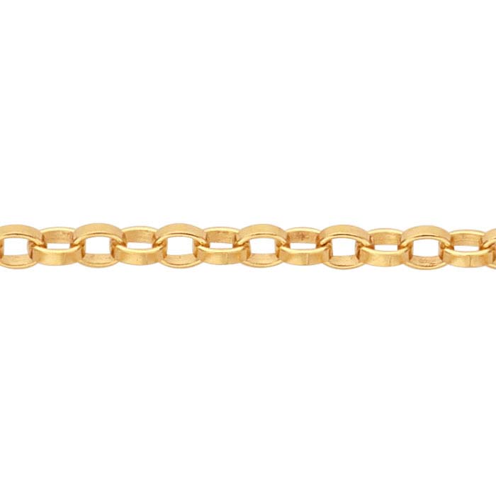 14/20 Yellow Gold-Filled 1.1mm Flat Rolo Chain - RioGrande