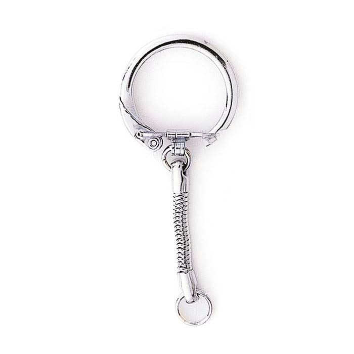 Base Metal Key Ring with Snake Chain - RioGrande