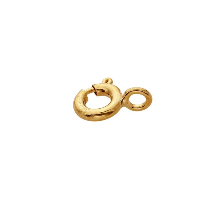 14/20 Yellow Gold-Filled Closed-Ring Spring Ring Clasp - RioGrande