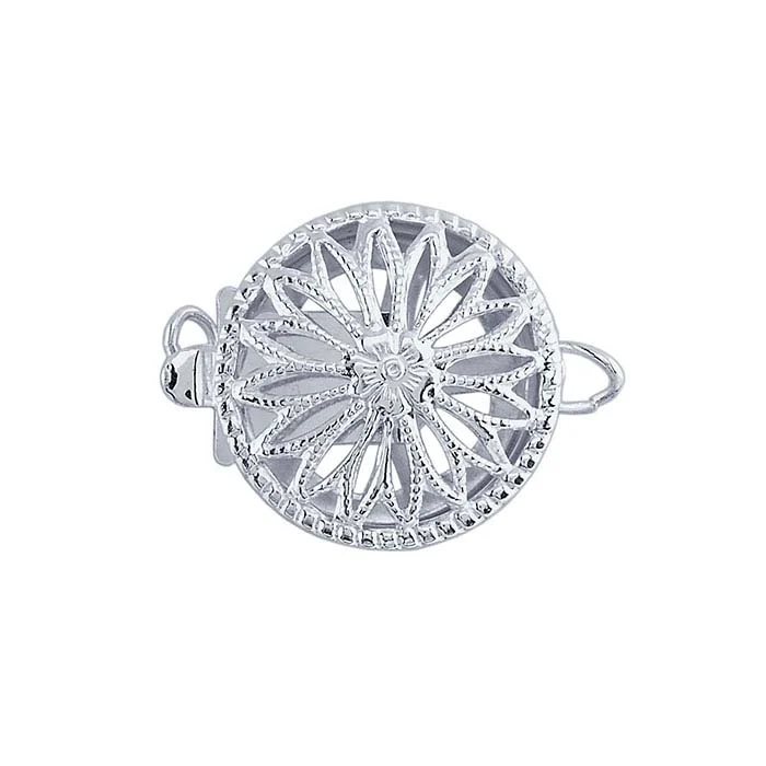 Sterling Silver Filigree Round Clasp - RioGrande