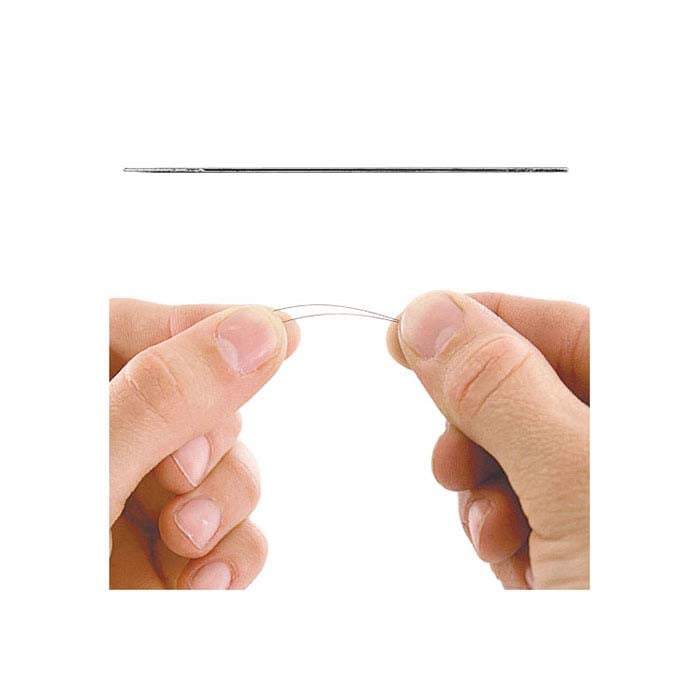Spring-Steel Big-Eye Needle, 4-1/2"L x .020" dia. - RioGrande