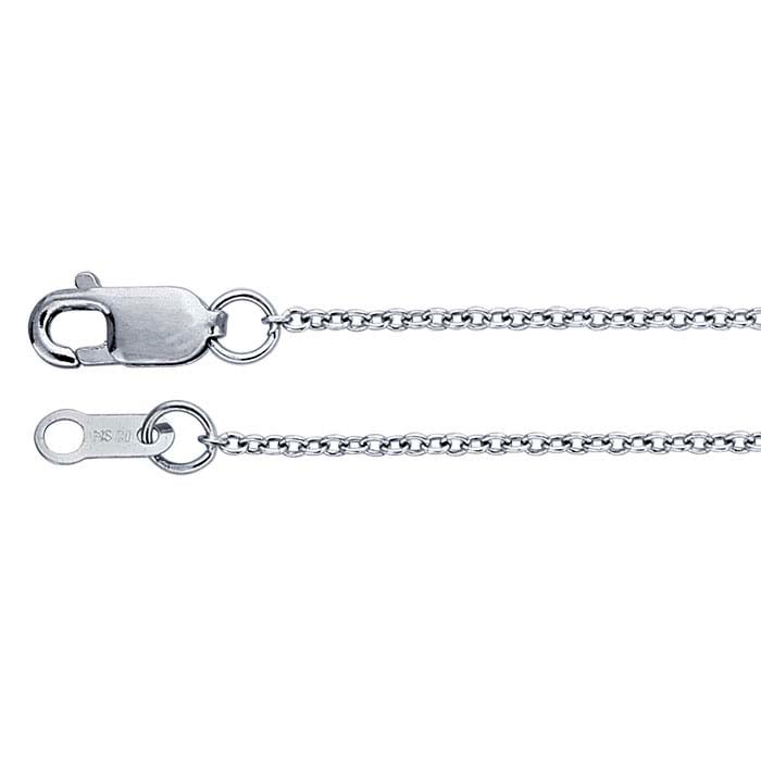 Platinum 1mm Cable Chain - RioGrande