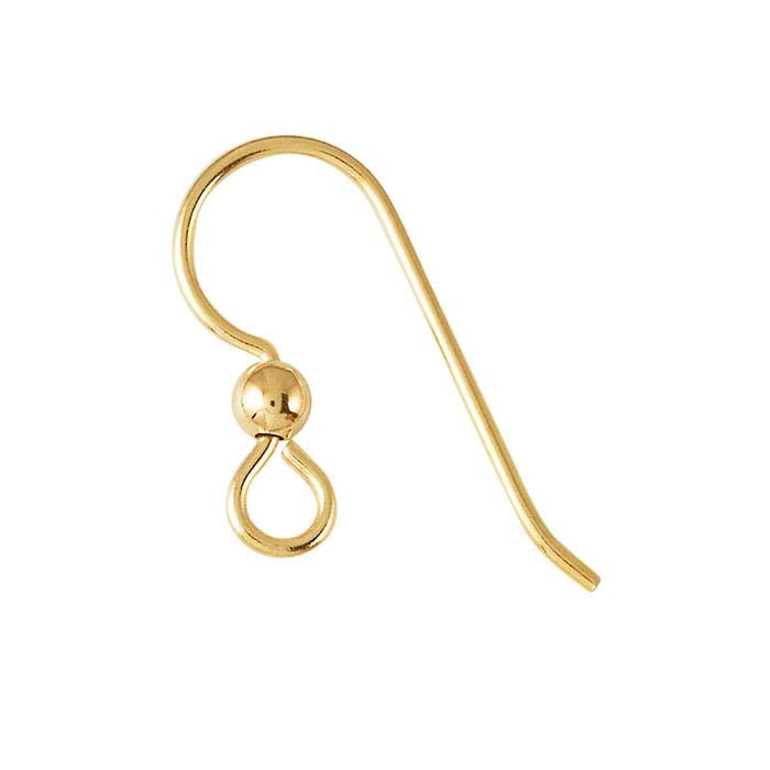 Ear Wire with Loop and 3mm Bead - RioGrande