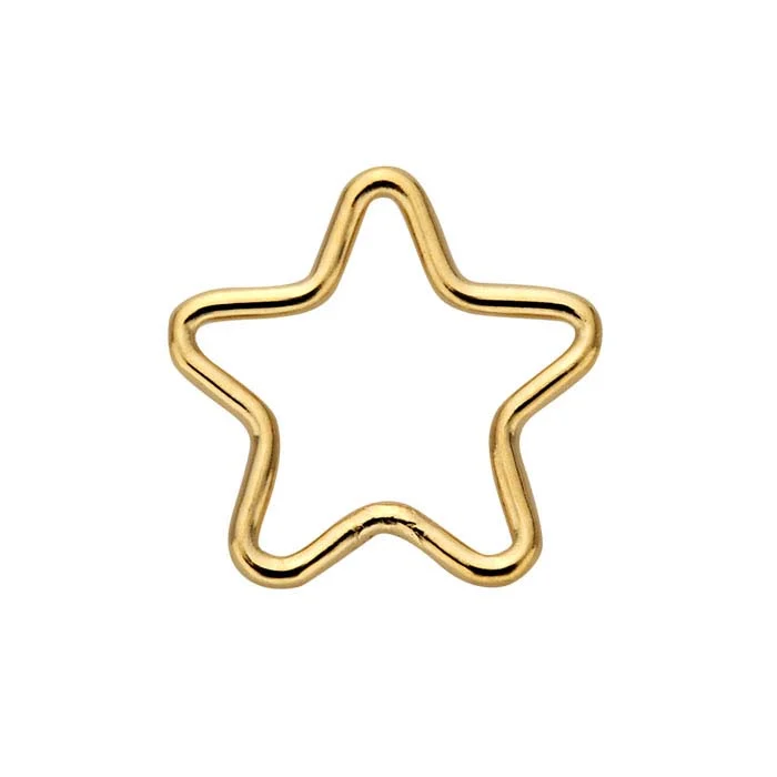 14/20 Yellow Gold-Filled Open Star Component - RioGrande