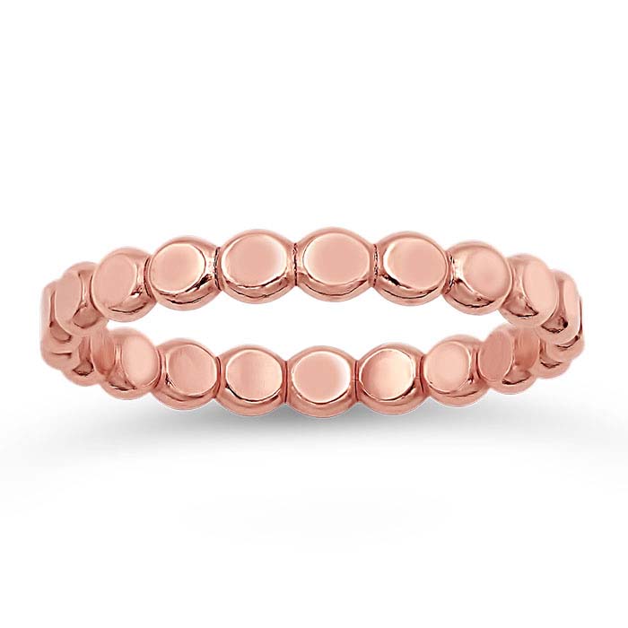 14/20 Rose Gold-Filled 2.5mm Flat Beaded Ring - RioGrande